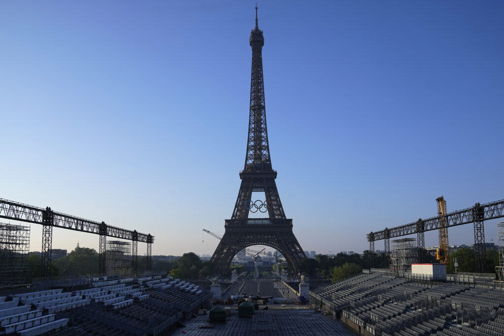 APTOPIX OLY Paris Olympic Rings – SportsTravel