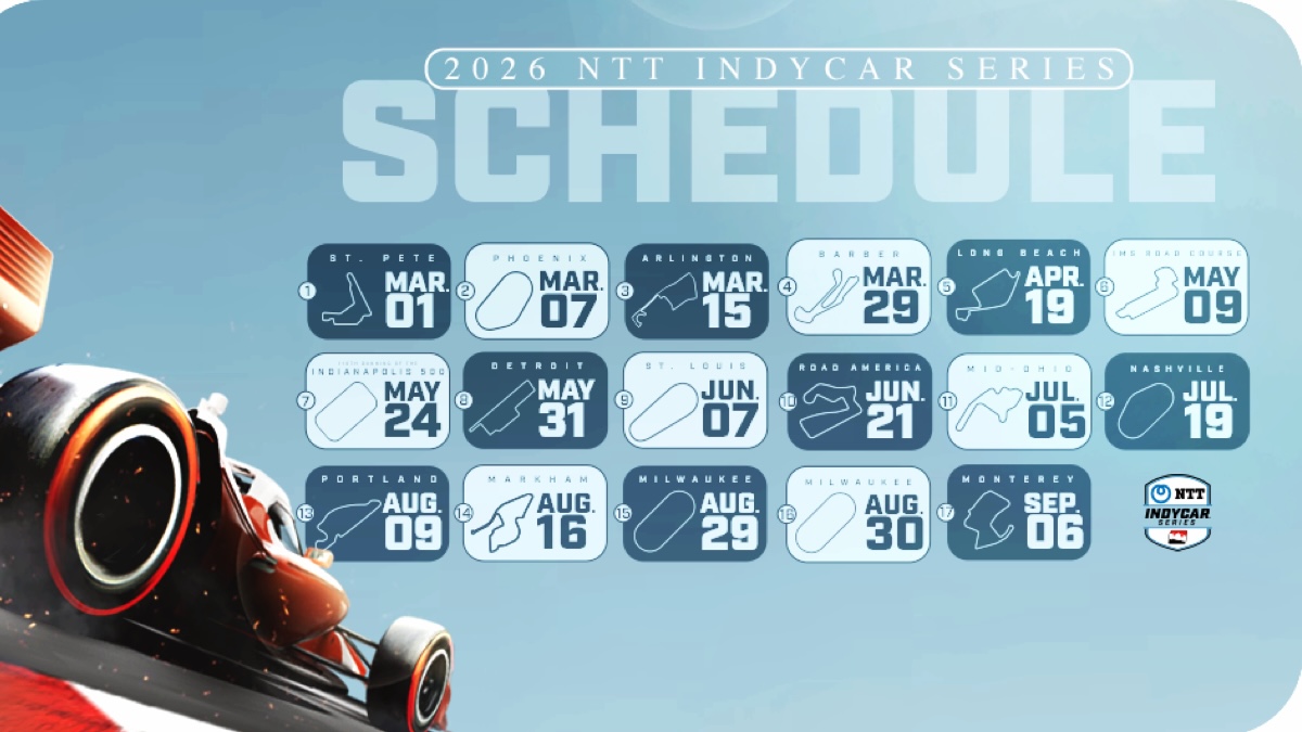 IndyCar 2026 Schedule Features 17 Races – SportsTravel